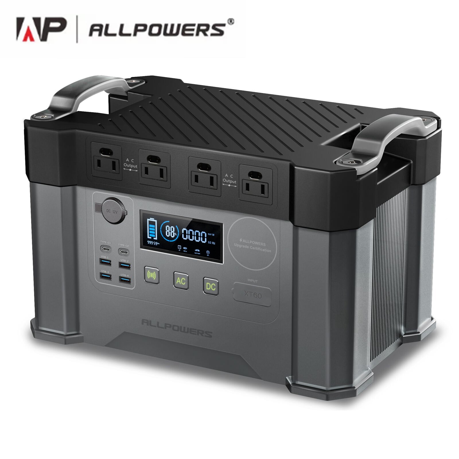 ALLPOWERS S2000 Indoor Use Portable Power Station, 1500Wh Battery Pack ...