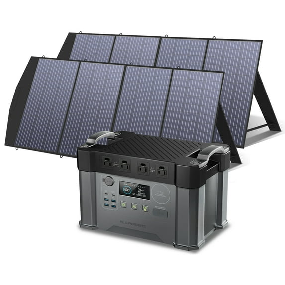 ALLPOWERS S2000 Pro Solar Generator Kit, 2400W 1500Wh Power Station ...
