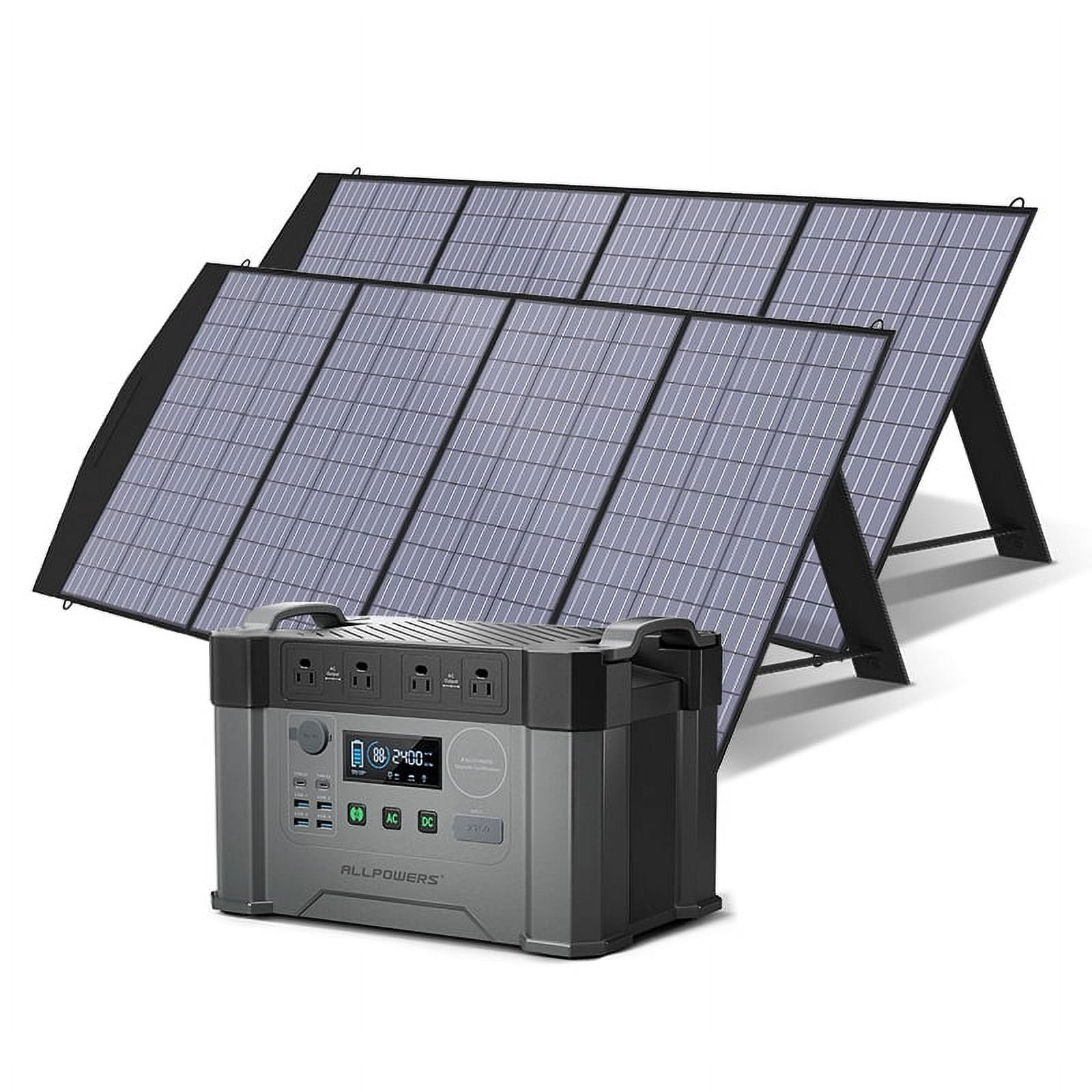 ALLPOWERS S2000 Solar Generator Kit, 2000W 1500Wh Power Station & 2 ...