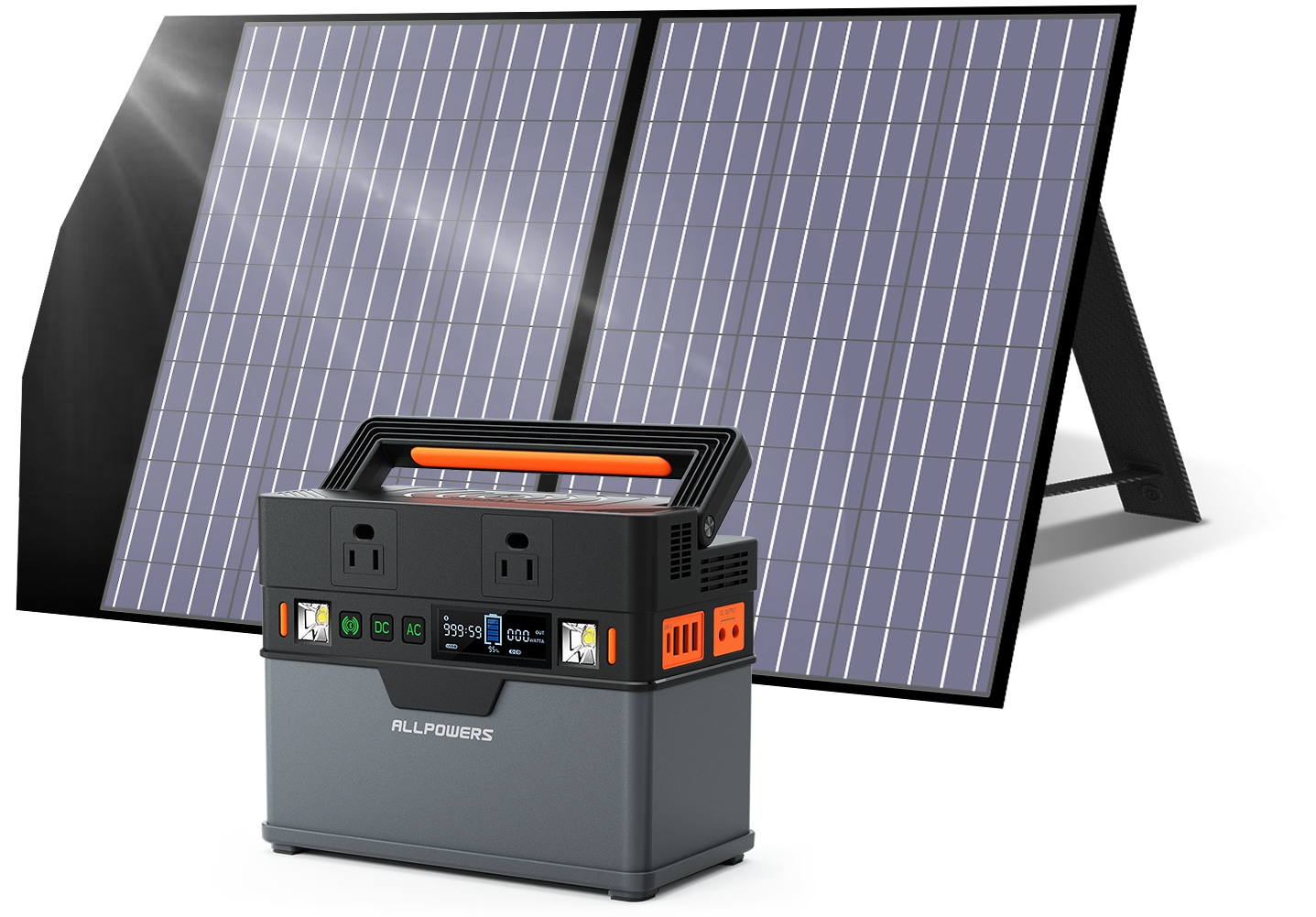 ALLPOWERS S2000 Solar Generator Kit, include 2000W 1500Wh Portable ...