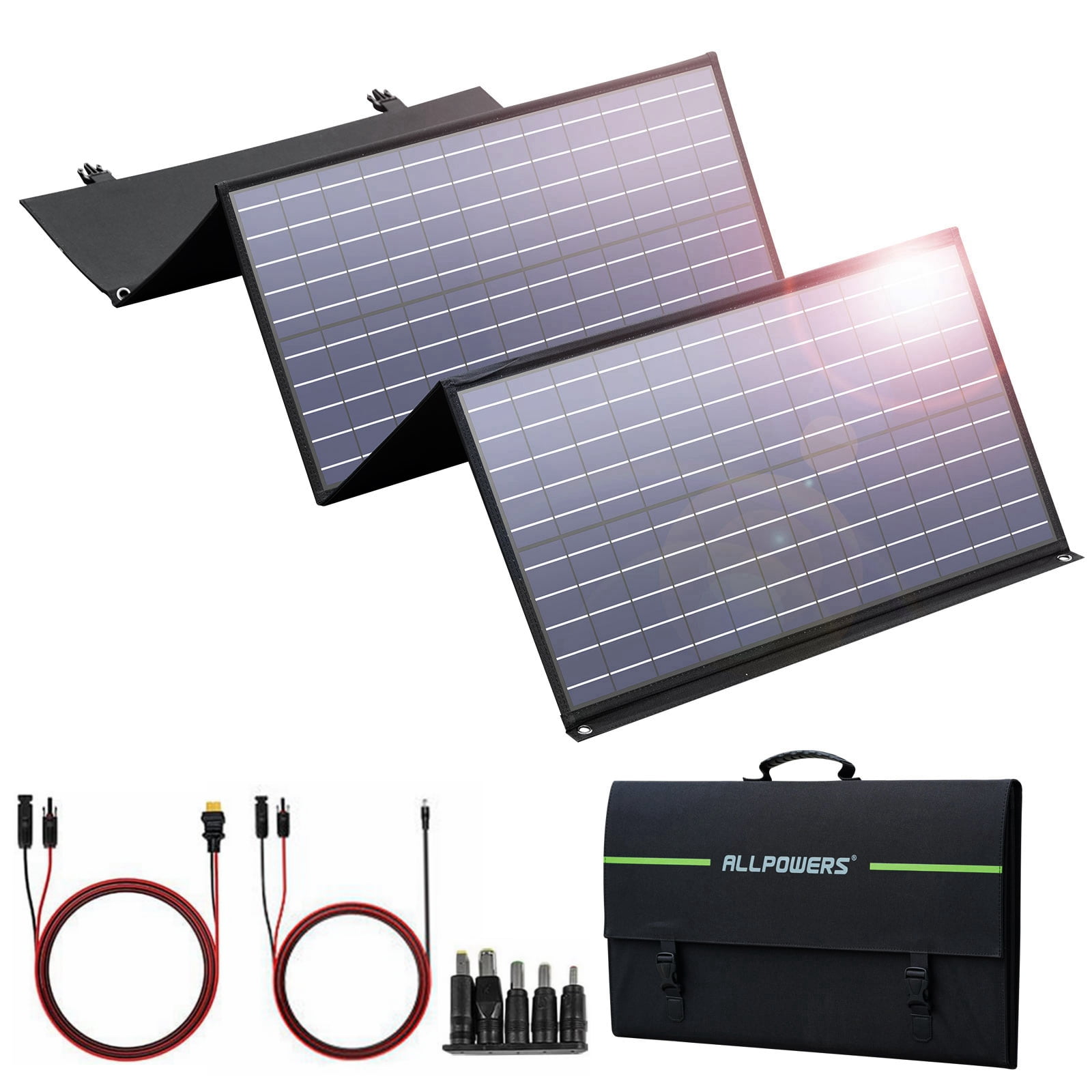 ALLPOWERS 140W Portable Solar Panel Charger, Waterproof, Foldable, for ...