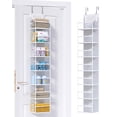 ALLTIDYUP Over The Door Hanging Pantry Organizer 7 Shelves, Clear ...
