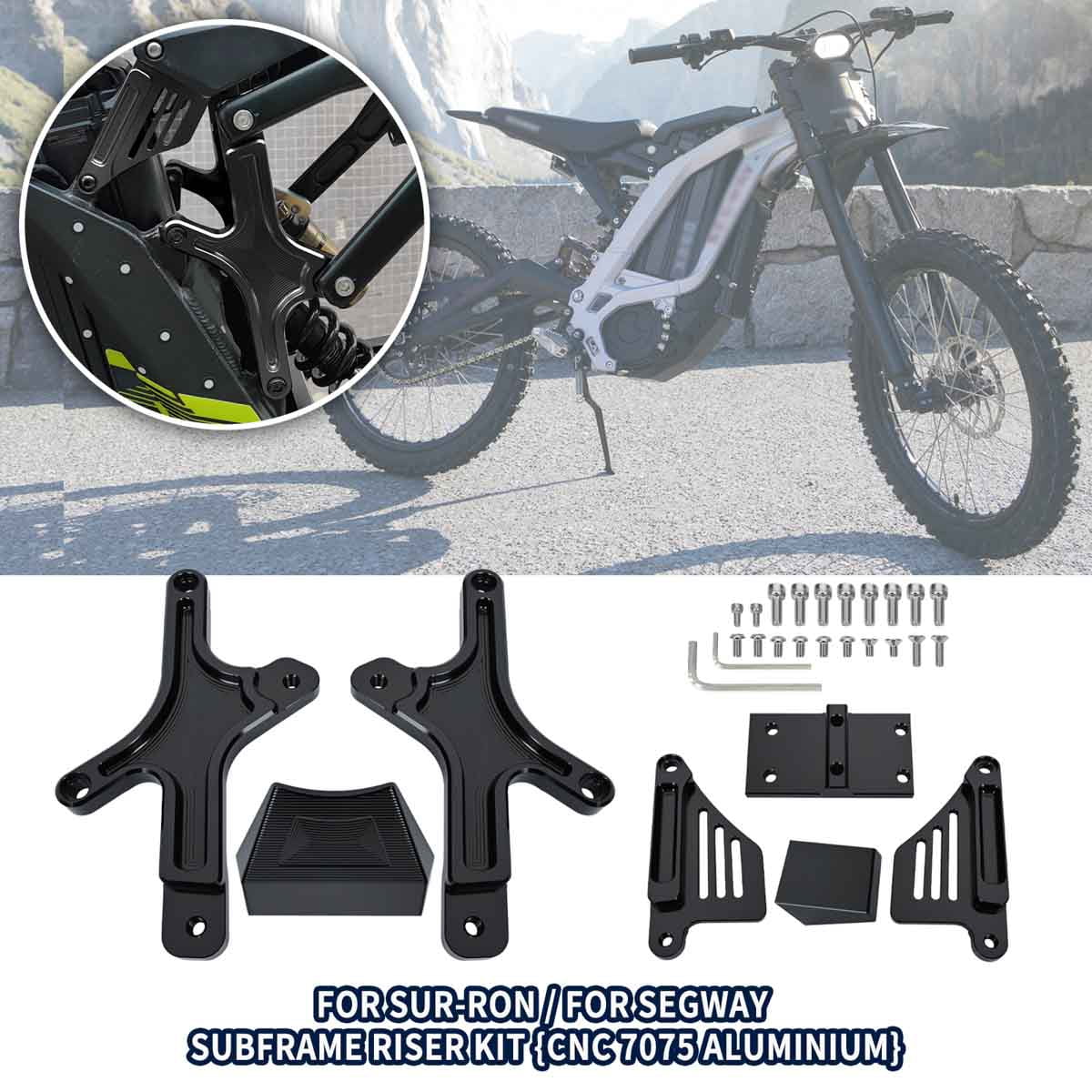 ALLTIMES 2.75" Subframe Seat Riser Kit for Sur Ron Segway X260 X160 for ...