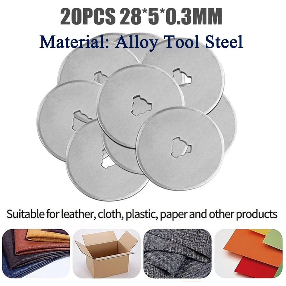 ALLTIMES 20PCS 28mm Rotary Circle Cutter Blades Craft Tools Paper ...