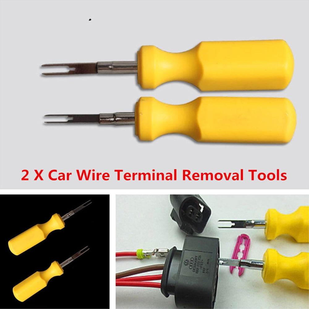 ALLTIMES 2PCS Car Repair Terminal Removal Tool Pin Extractor, Yellow ...