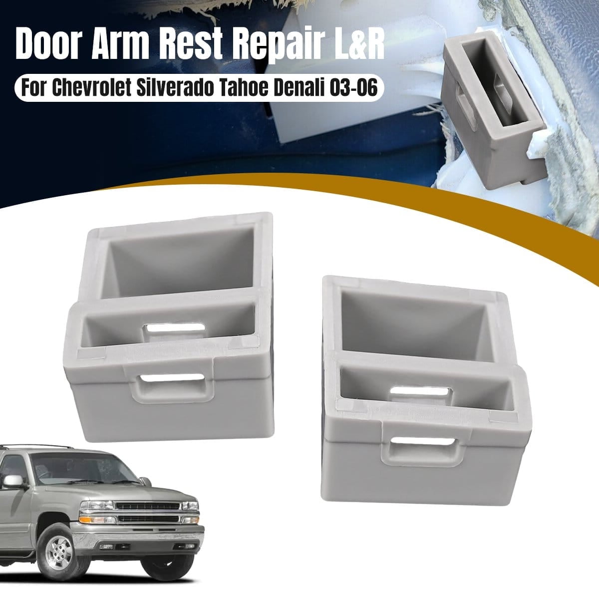 ALLTIMES 2PCS Door Arm Rest Repair Switch Panel Clips L&R for Chevrolet ...