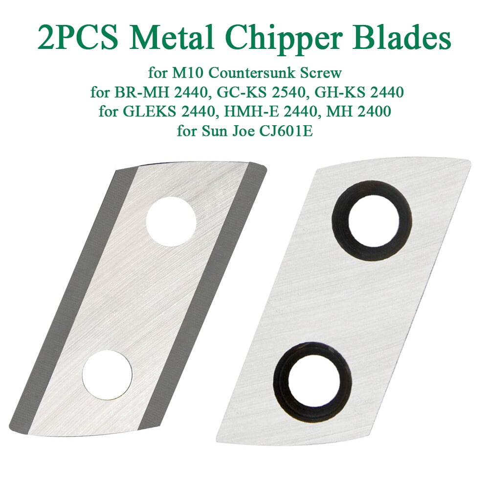ALLTIMES 2PCS Garden Shredder Chipper Blades Cutter for BR-MH 2440, GC ...