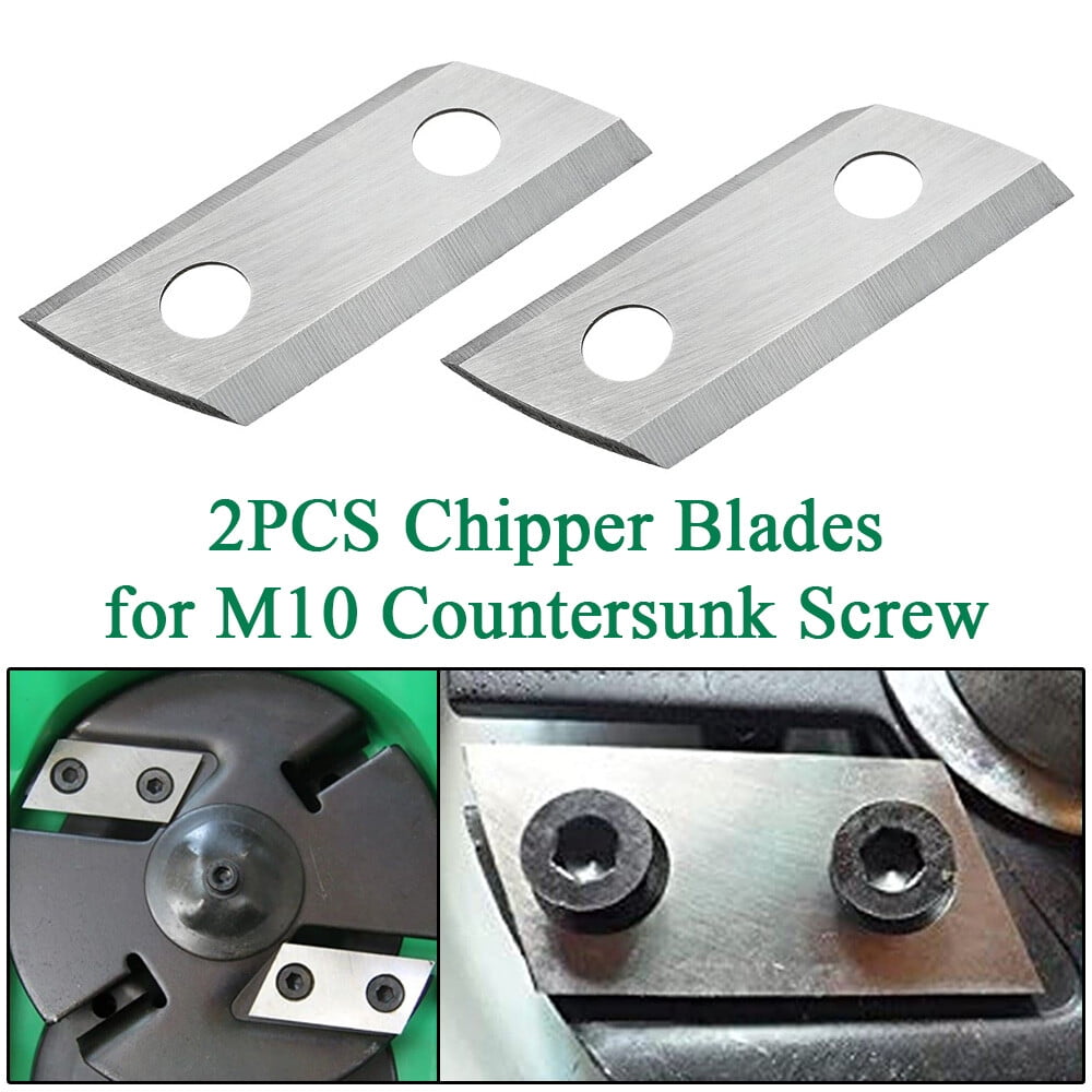 ALLTIMES 2PCS Garden Shredder Chipper Blades Cutter for M10 Countersunk ...