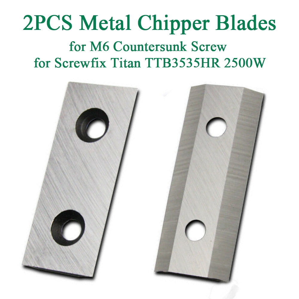 ALLTIMES 2PCS Garden Shredder Chipper Blades Cutter for Screwfix Titan ...