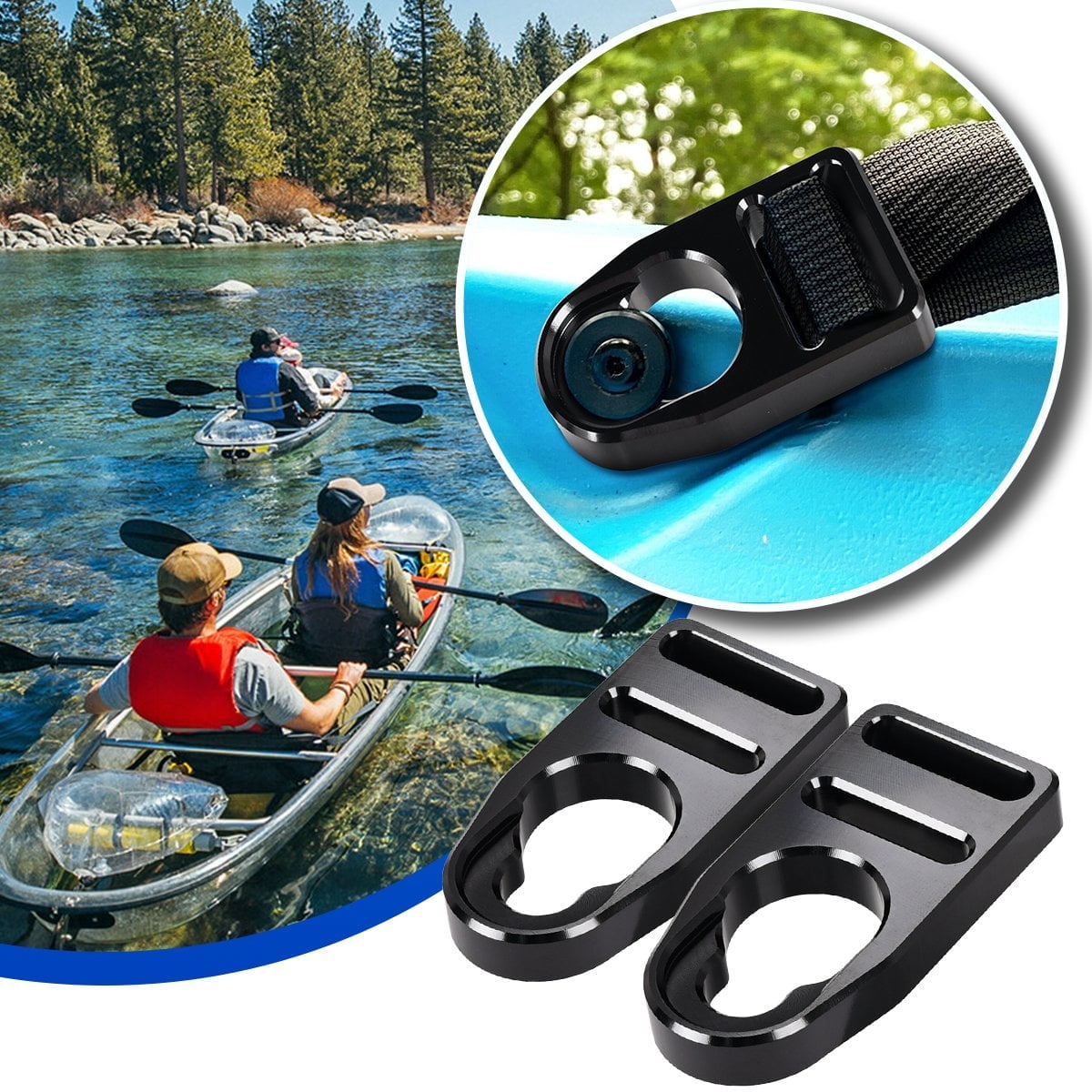 ALLTIMES 2PCS Kayak Seat Strap Replacement Buckle Clip for 1" Strapping ...