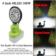RYOBI Cordless ONE+ 18V 3,000 Lumens Hybrid LED Panel Light 3-Settings ...