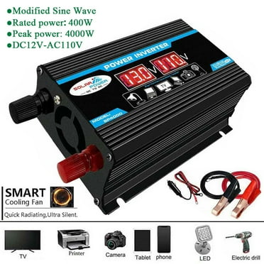 4000W Peak Power Modified Sine Inverter Display 300W Rated Power ...