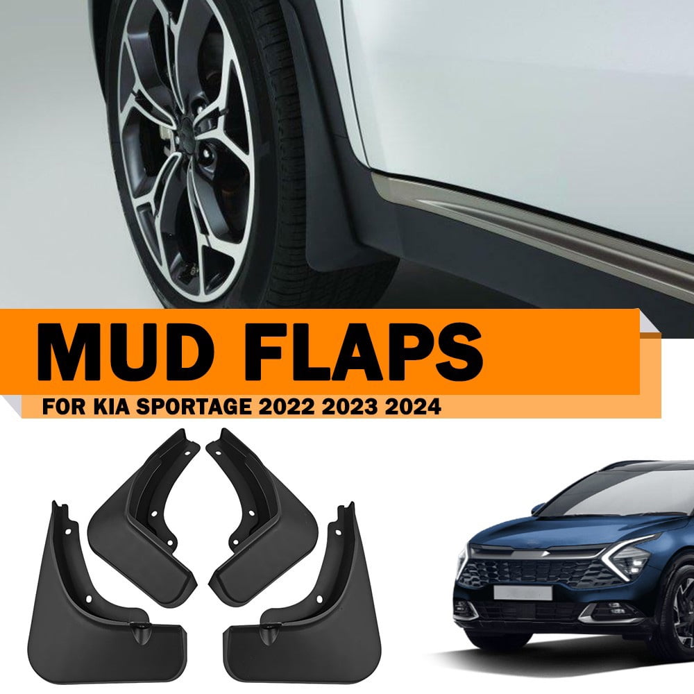 ALLTIMES 4PCS Car Mud Flap for Kia Sportage 2023, Black Plastic Car Mud ...