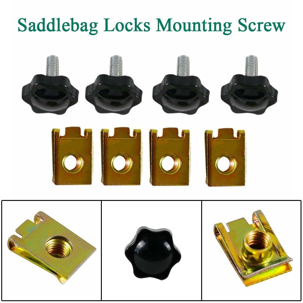 ALLTIMES 4PCS Saddlebag Locks Mounting Screw Fastener for Harley for ...