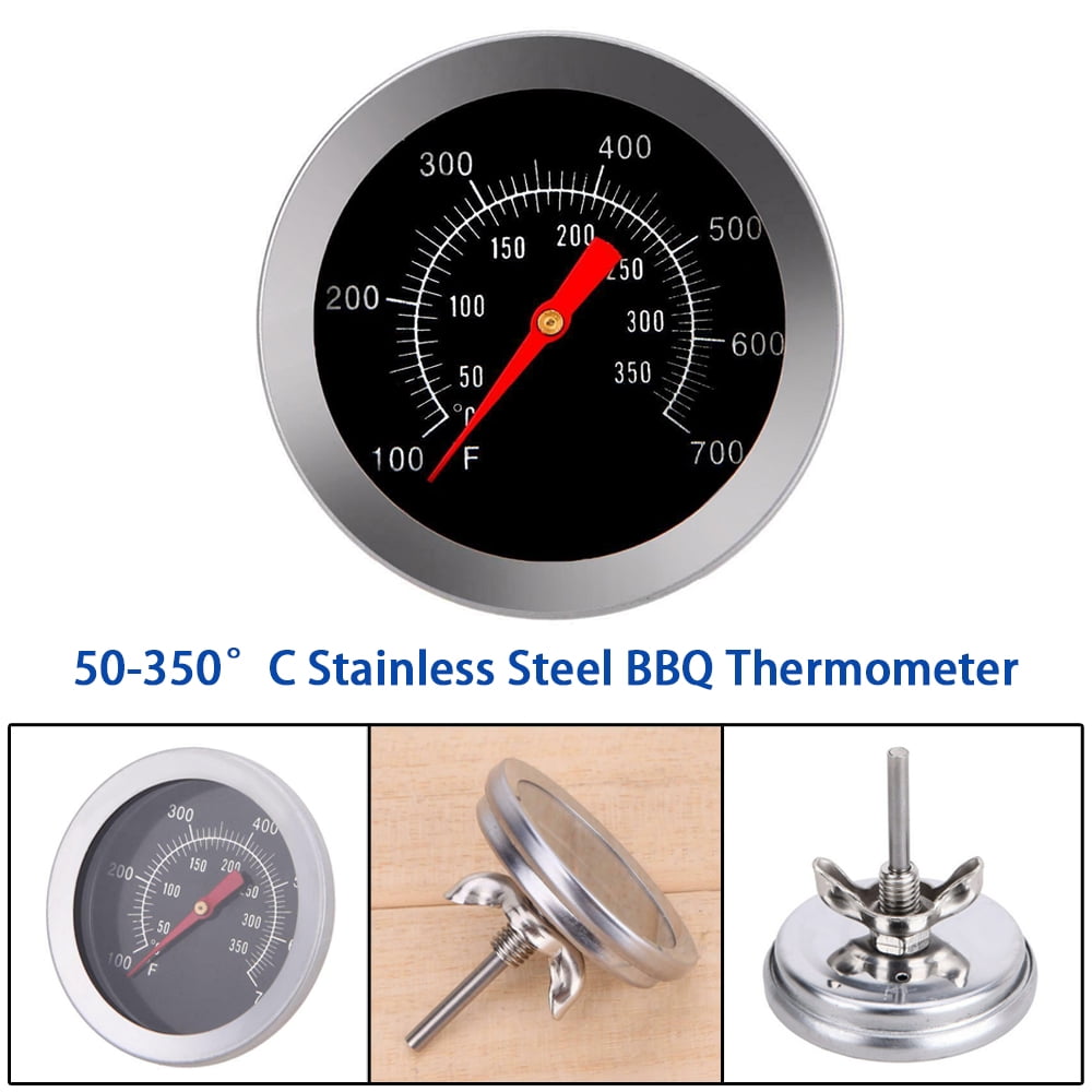 ALLTIMES 50-350°C Stainless Steel BBQ Cooking Smoker Grill Thermometer ...