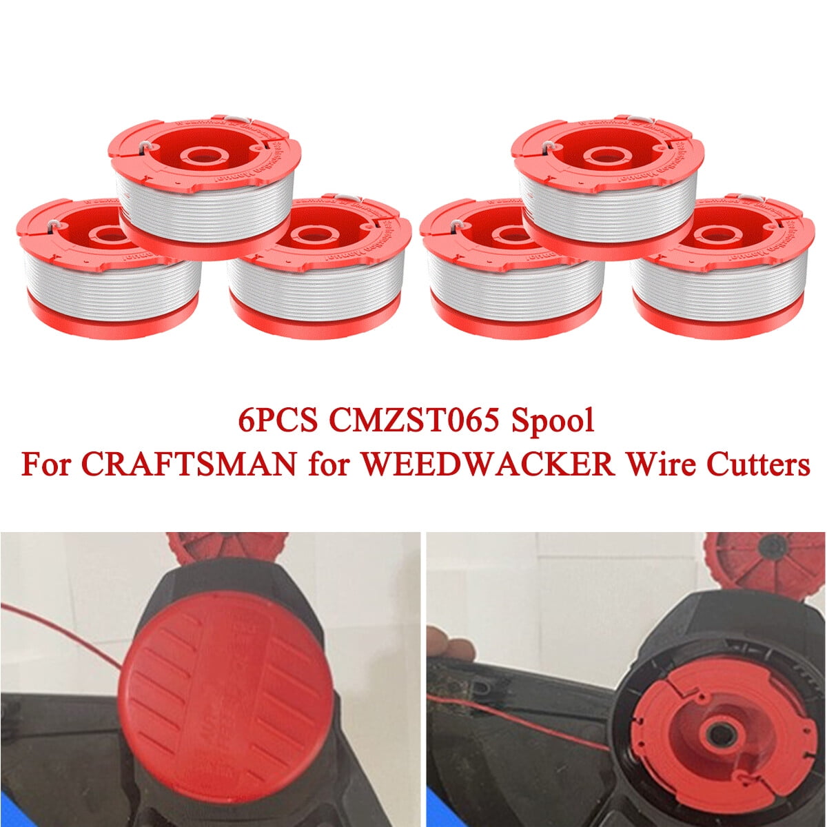 ALLTIMES 6PCS CMZST065 Trimmer Strimmer Replacement Spool Line for ...