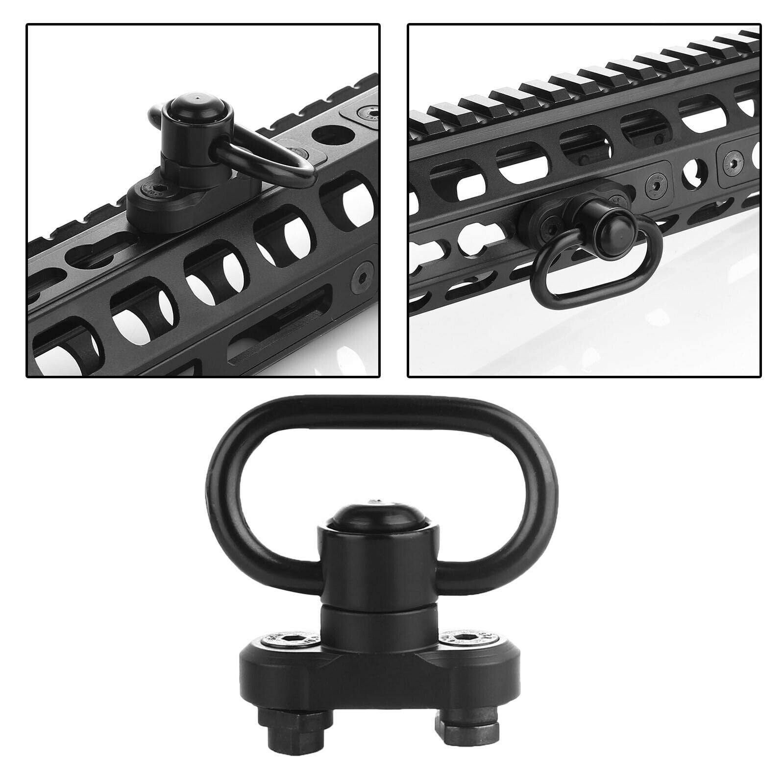 ALLTIMES Aluminum 1.25" QD 2 Point Sling Swivel Mount for M LOK, 360 ...