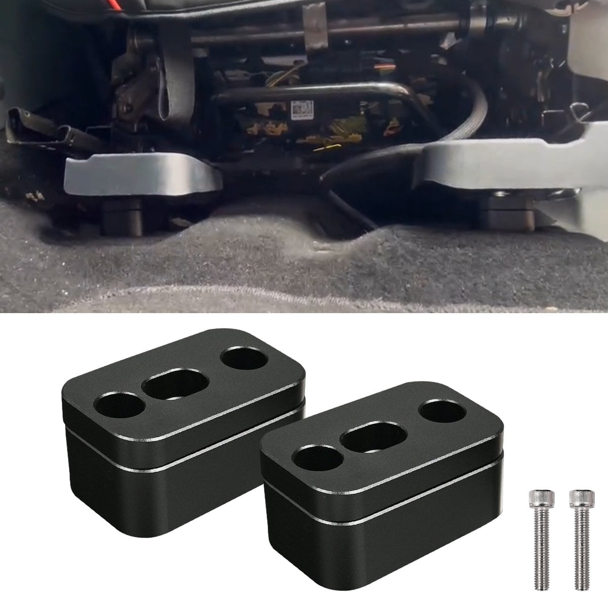 ALLTIMES CNC Aluminum Front Seat Risers Spacers Lift Kit Seat Booster ...