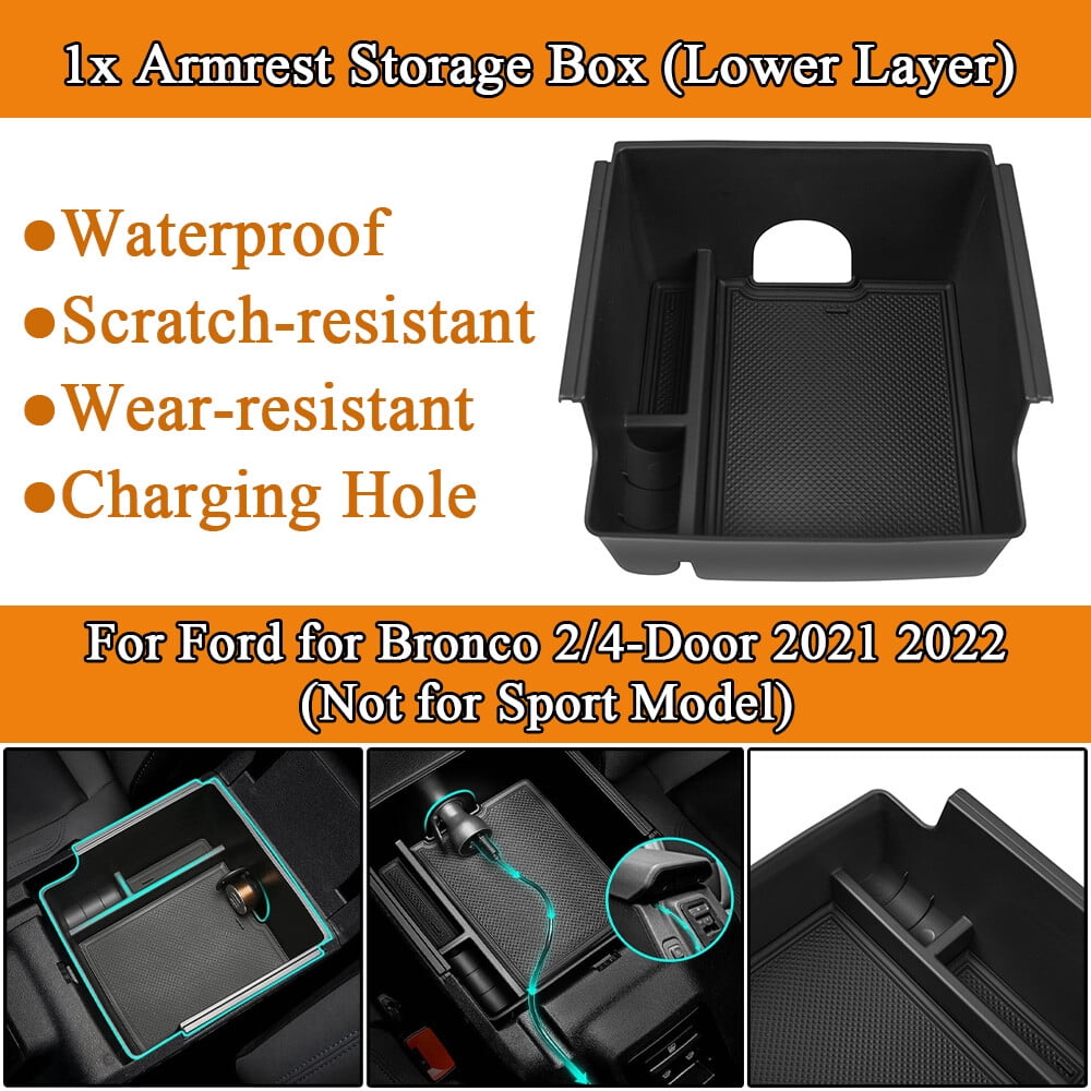 ALLTIMES Center Console Armrest Organizer Storage Box for Ford for ...