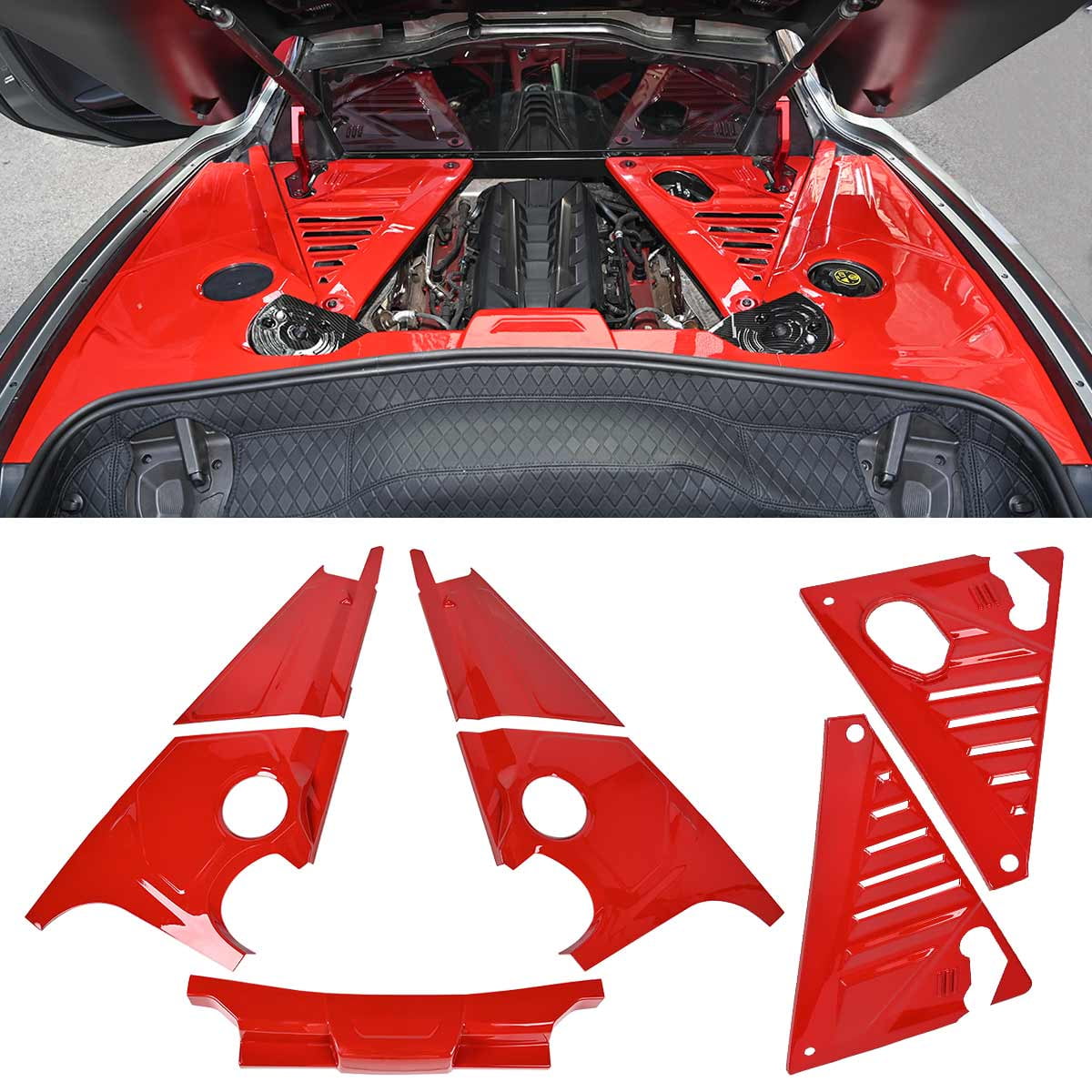 ALLTIMES Engine Bay Trim Panel Cover Kit & Engine Guards for Chevrolet ...