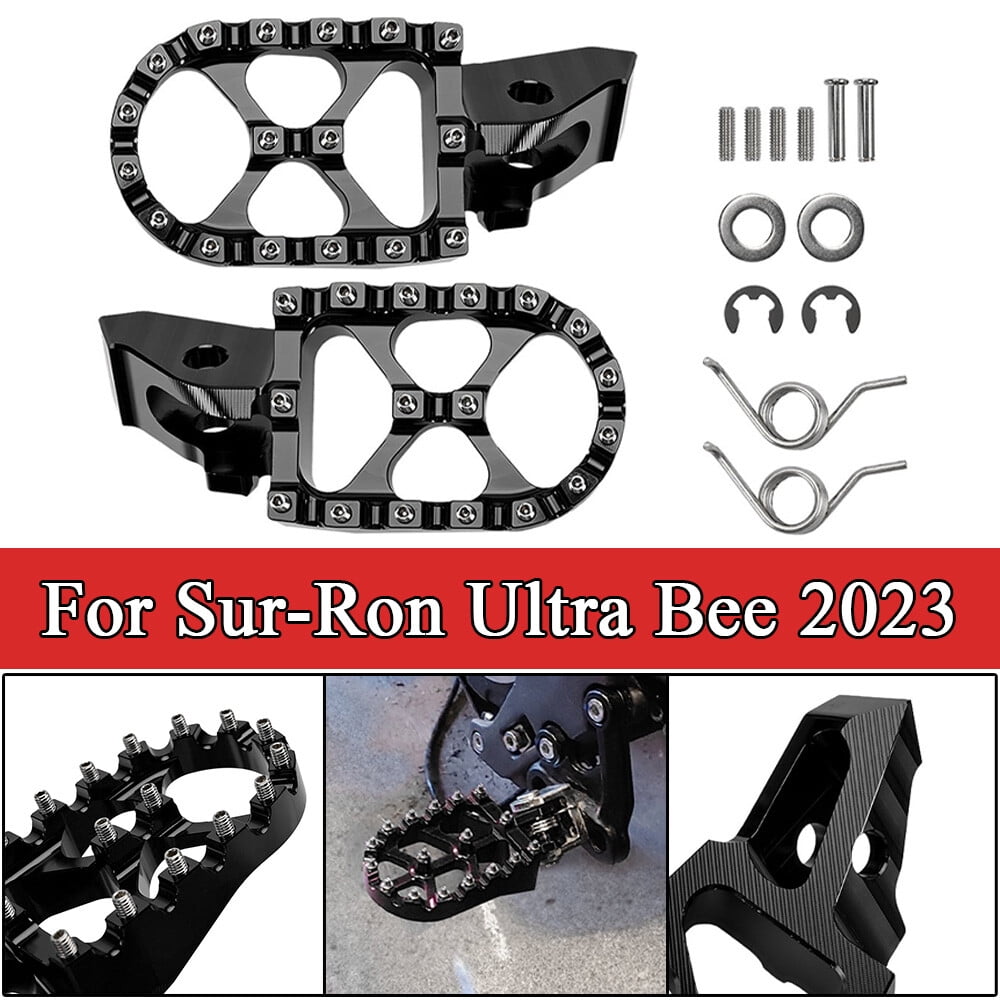 ALLTIMES Foot Pegs Footpegs for Sur-Ron Ultra Bee 2023 Electric Off-Road Vehicle, CNC Aluminum ...
