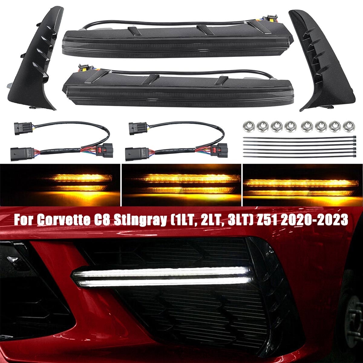 ALLTIMES For Corvette C8 Stingray (1LT, 2LT, 3LT) Z51 2020-2023 LED ...