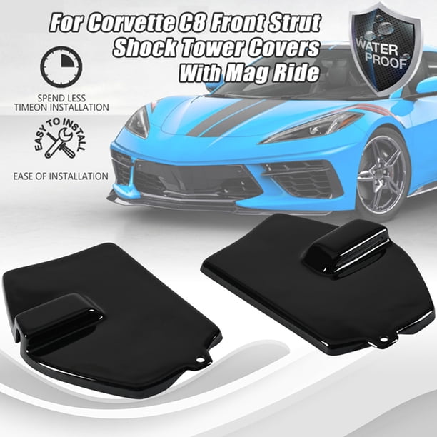 ALLTIMES Front Strut/Shock Tower Covers with Mag Ride for Corvette C8 ...