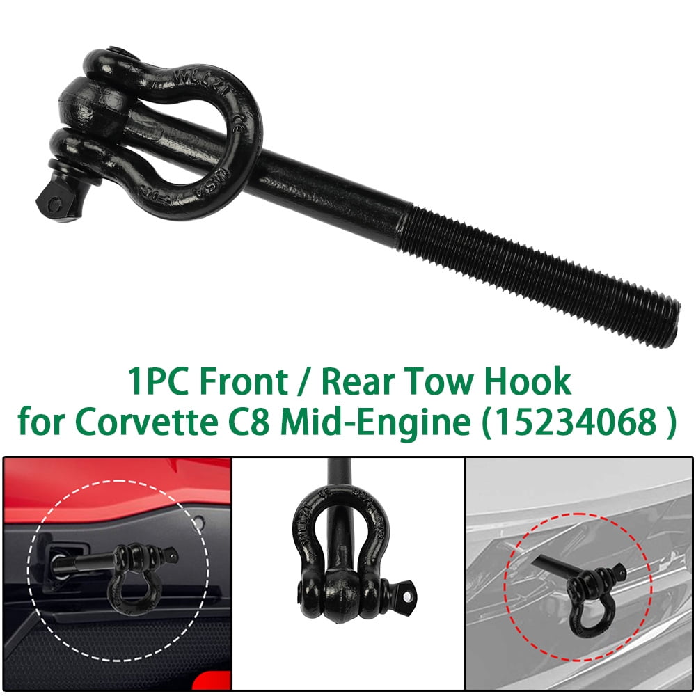 ALLTIMES Front or Rear Trunk Tow Hook Trailer Hitch for Corvette C8 Mid ...