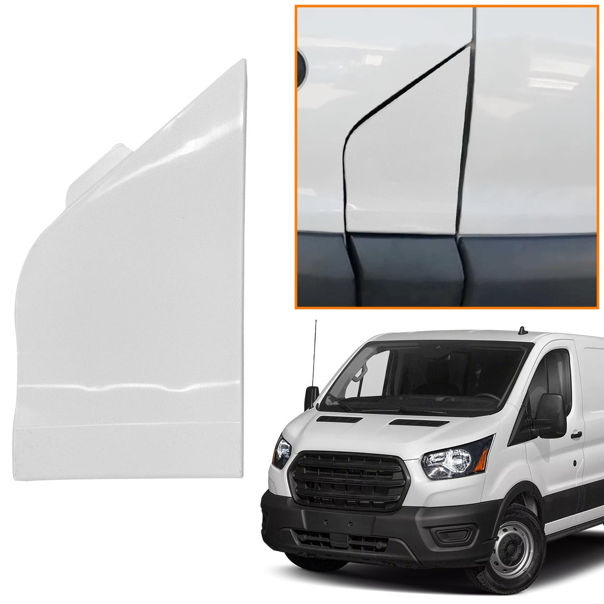 ALLTIMES Fuel Door Gas Cap Hatch Cover for Ford Transit 2015-2020 ...