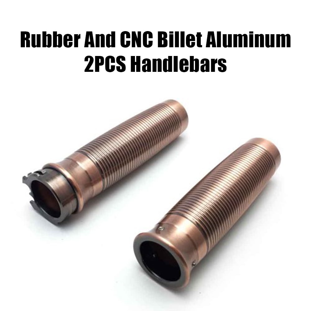 ALLTIMES Handle Bar Hand Grips, Durable Rubber and CNC Billet Aluminum ...
