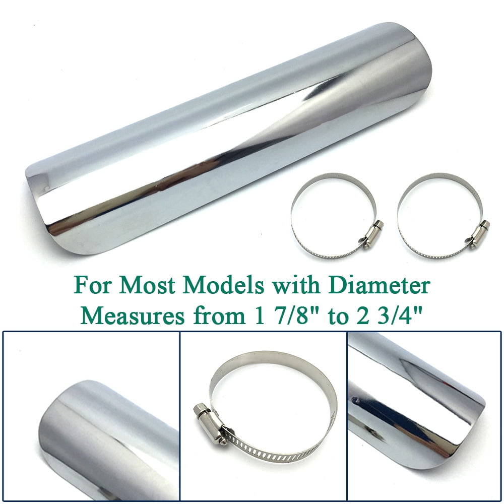 ALLTIMES Motorcycle Exhaust Pipe Cover Heat-shield Muffler Cover Guard ...