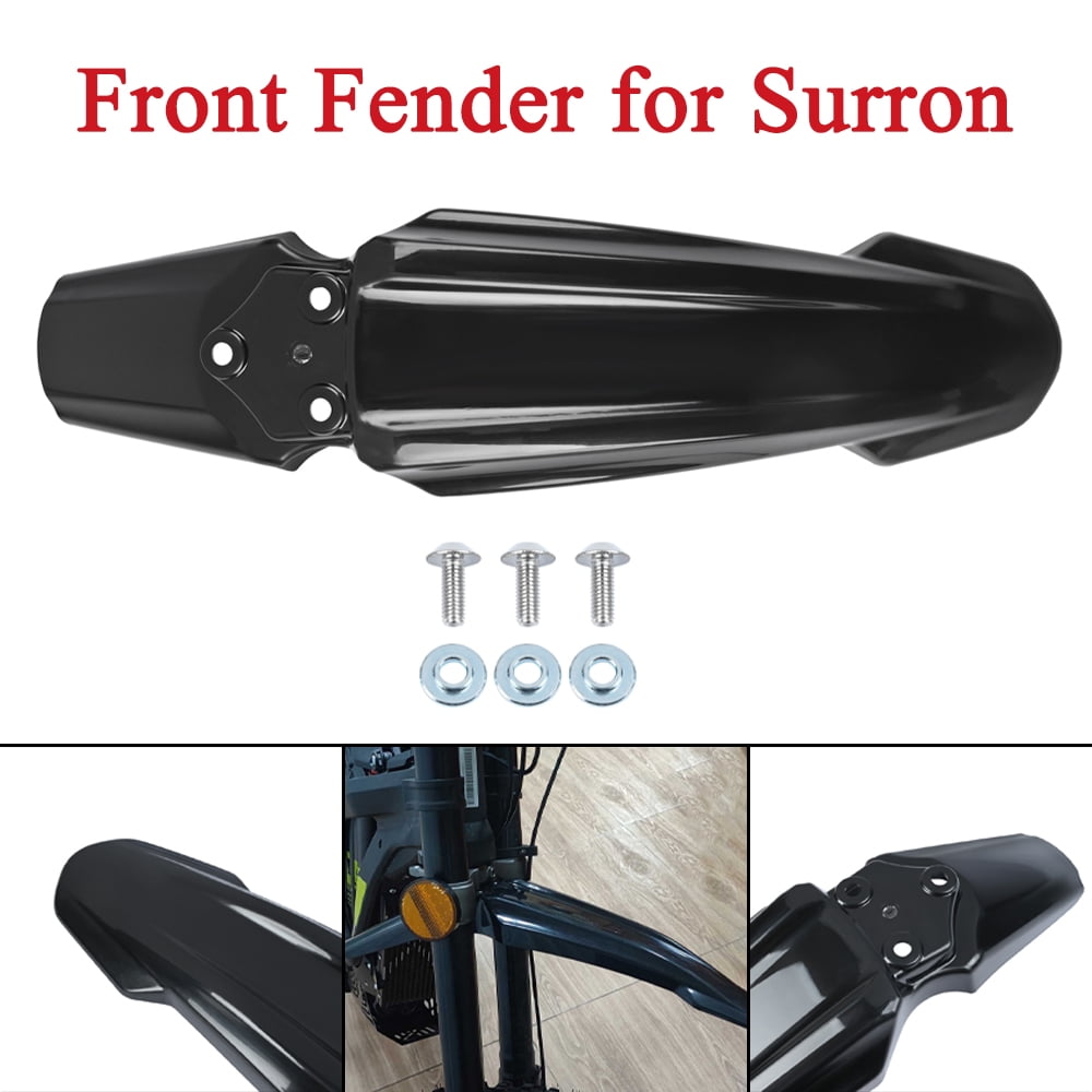 ALLTIMES Motorcycle Front Fender for Surron, Black Plastic Mud Guard ...