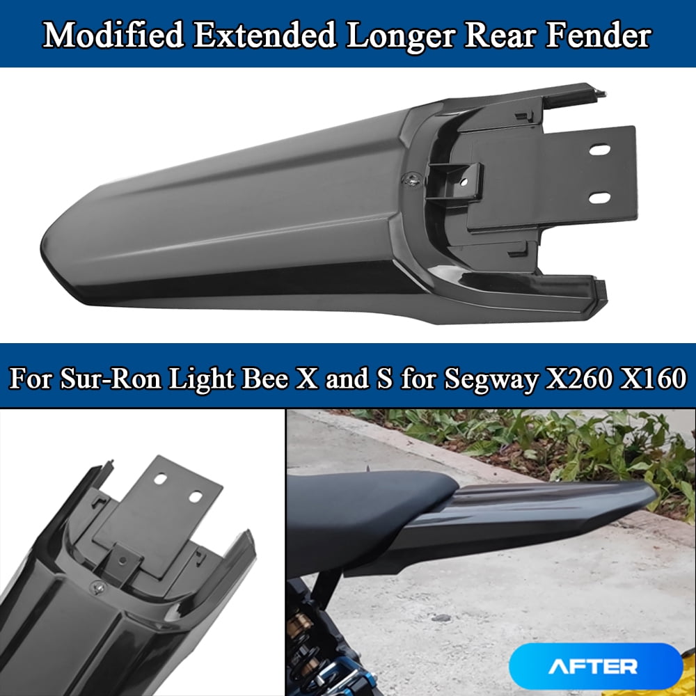 ALLTIMES Motorcycle Modified Extended Longer Rear Fender Mudguard for ...