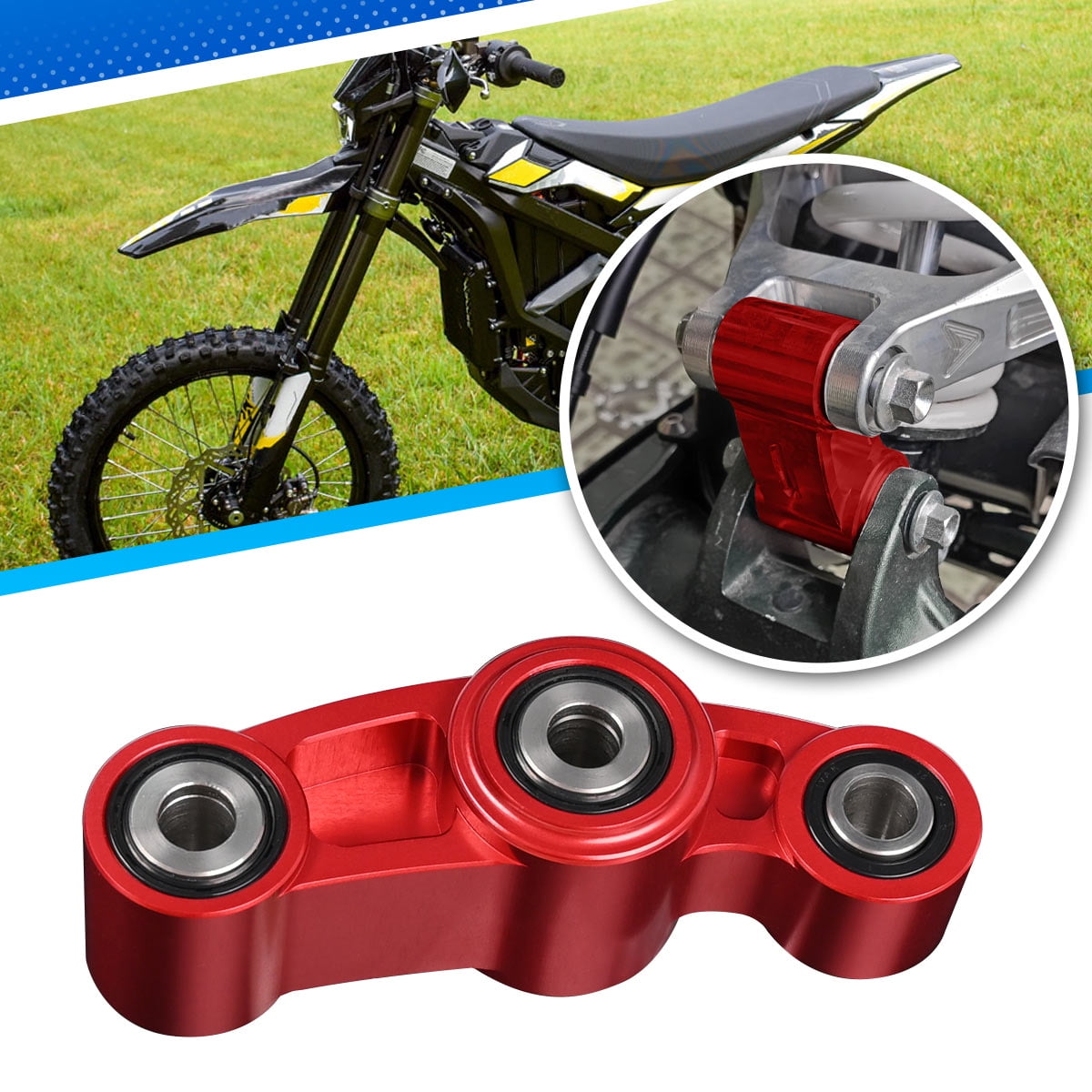 ALLTIMES Rear Progressive Suspension Linkage for Sur-Ron Ultra Bee, Red ...