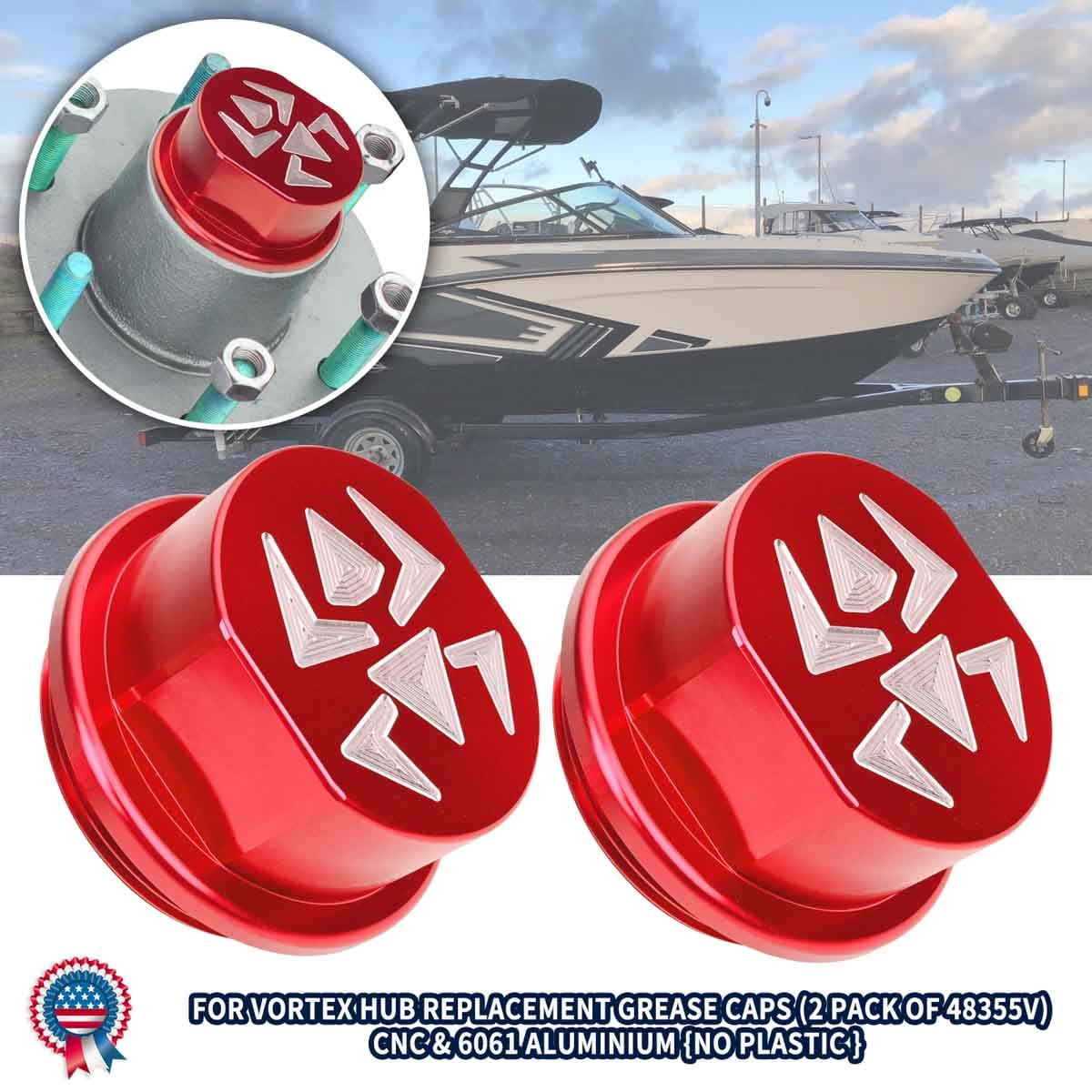 ALLTIMES Screw-in Replacement Aluminum Cap Assembly for Vortex Hubs ...