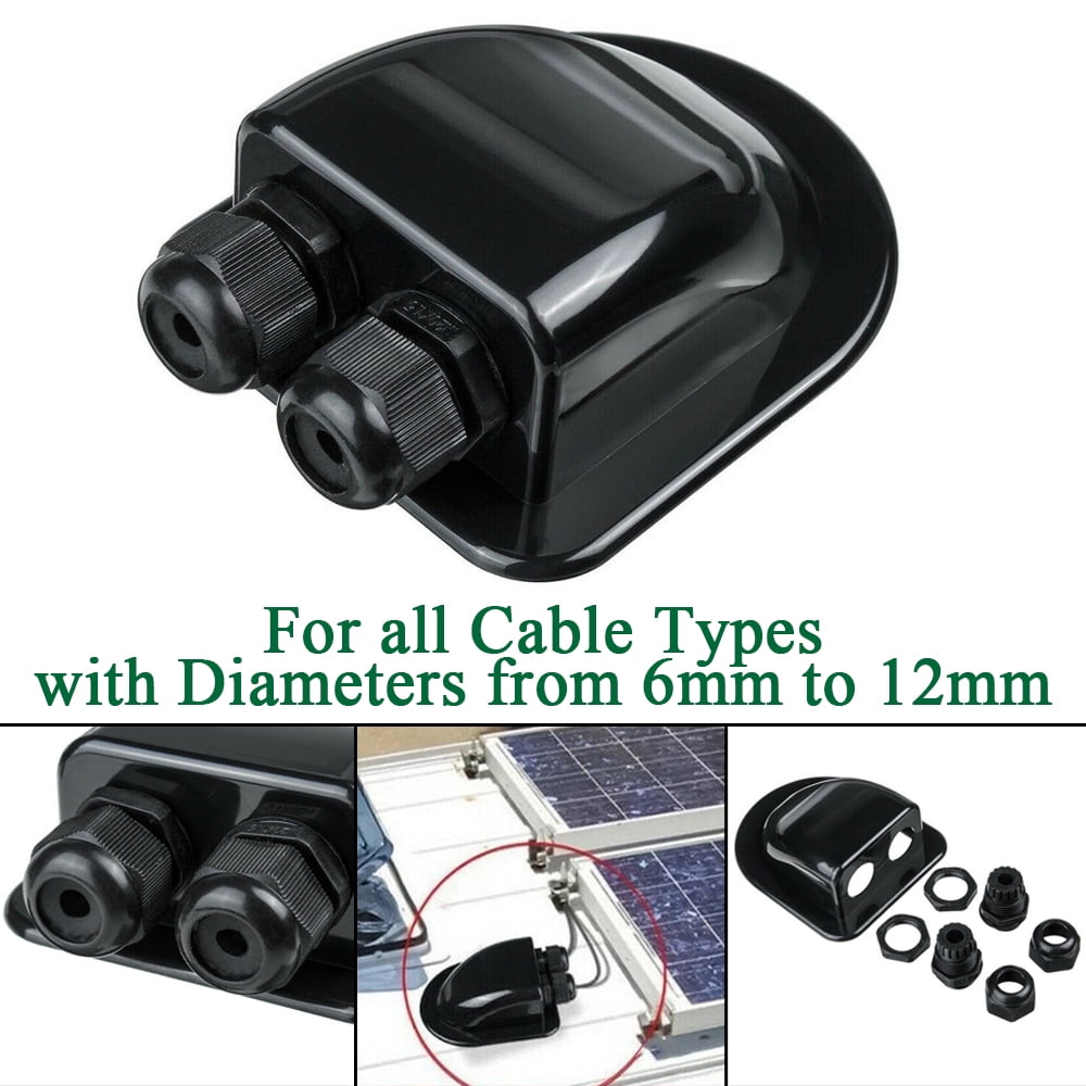ALLTIMES Roof Cable Entry Gland Solar Panel Double Cable Gland Box for ...