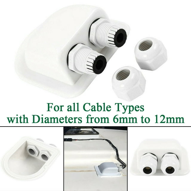 ALLTIMES Roof Cable Entry Gland Solar Panel Double Cable Gland Box for ...