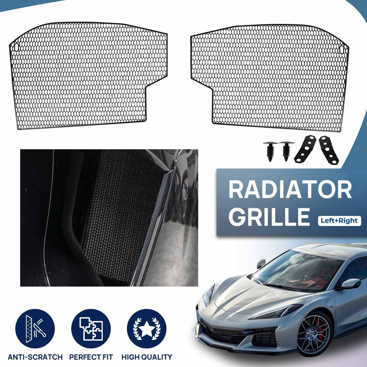 ALLTIMES Side Air Intakes Mesh Grille for Corvette C8 Z06 and E-Ray ...