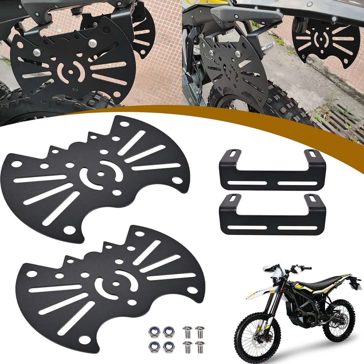 ALLTIMES Side Carrier Pannier Rack Cases for Sur Ron Ultra Bee, Black ...