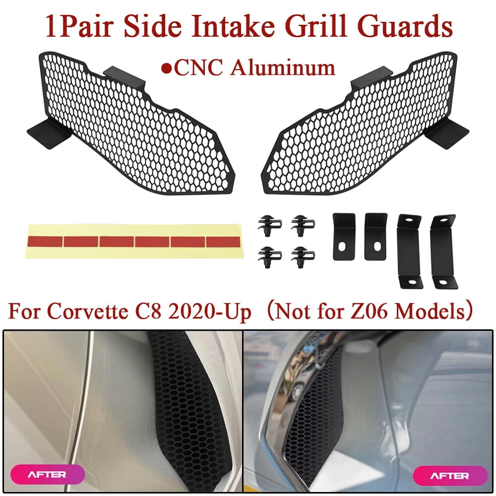 ALLTIMES Side Intake Grill Guards for Corvette C8 2020-2023, OEM Style ...