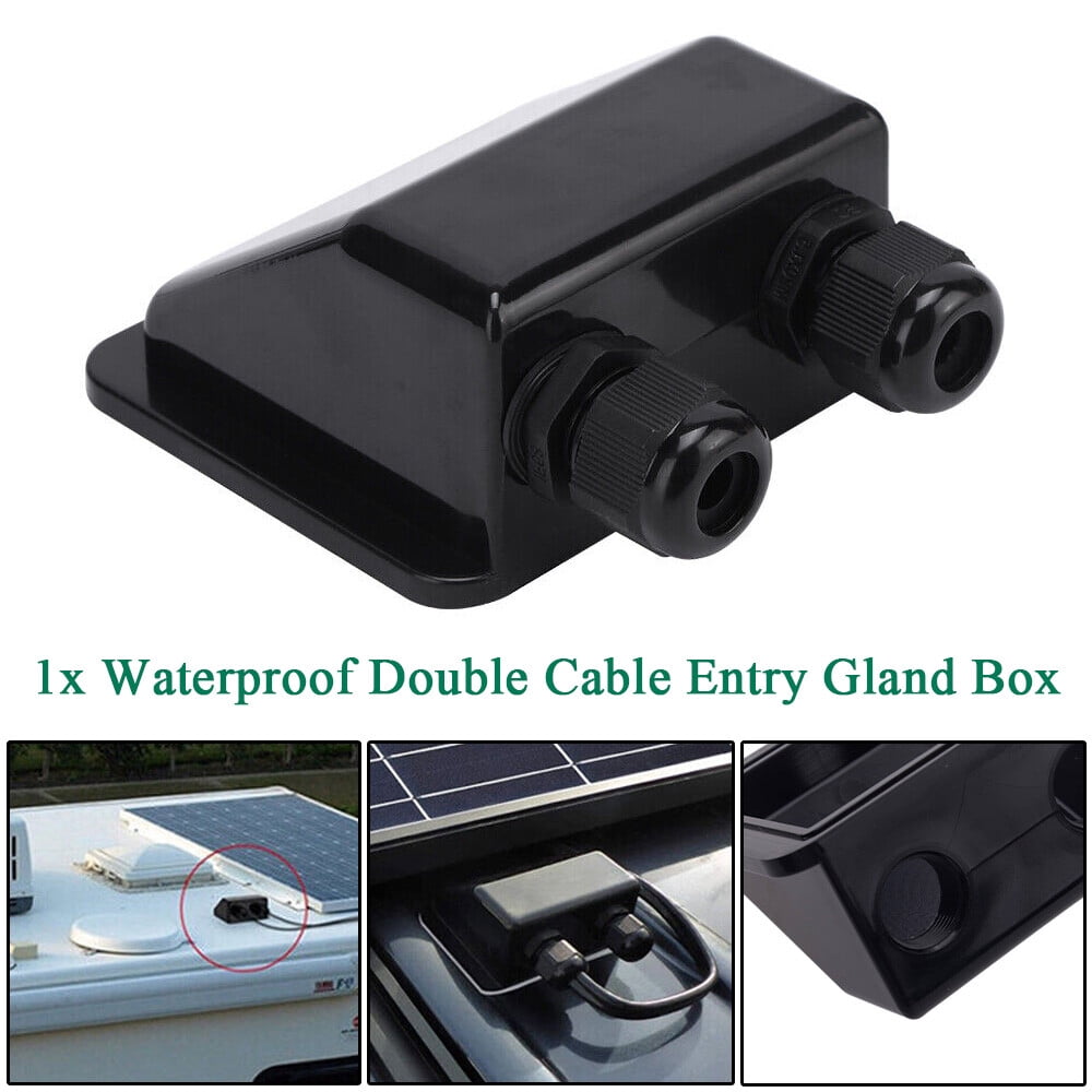 ALLTIMES Solar Cable Entry Gland Box Waterproof Double Wire for Solar ...
