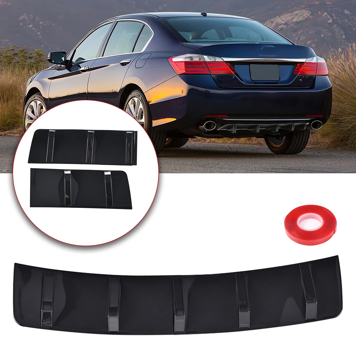 ALLTIMES Universal Car Rear Diffuser Splitter Bumper Spoiler Lip, Fin ...