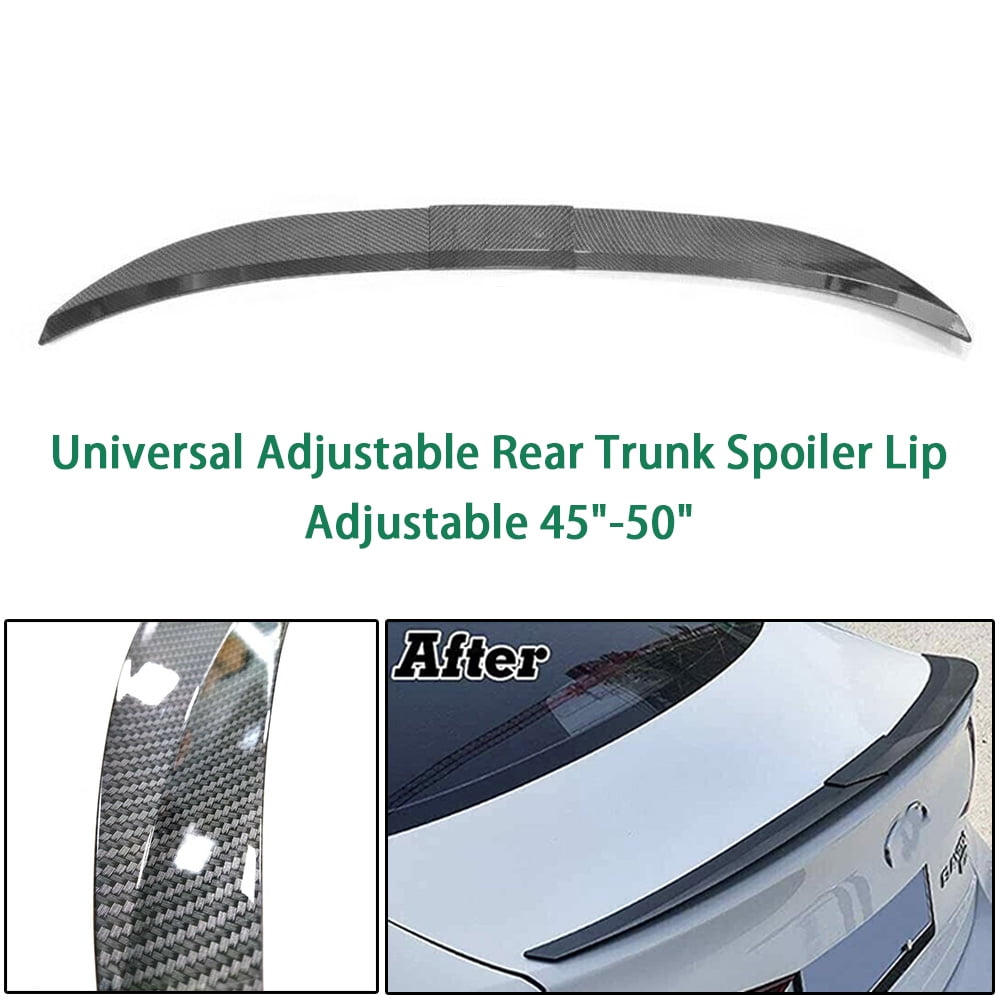 ALLTIMES Universal Rear Trunk Spoiler Lip Wing, Adjustable 45"-50 ...