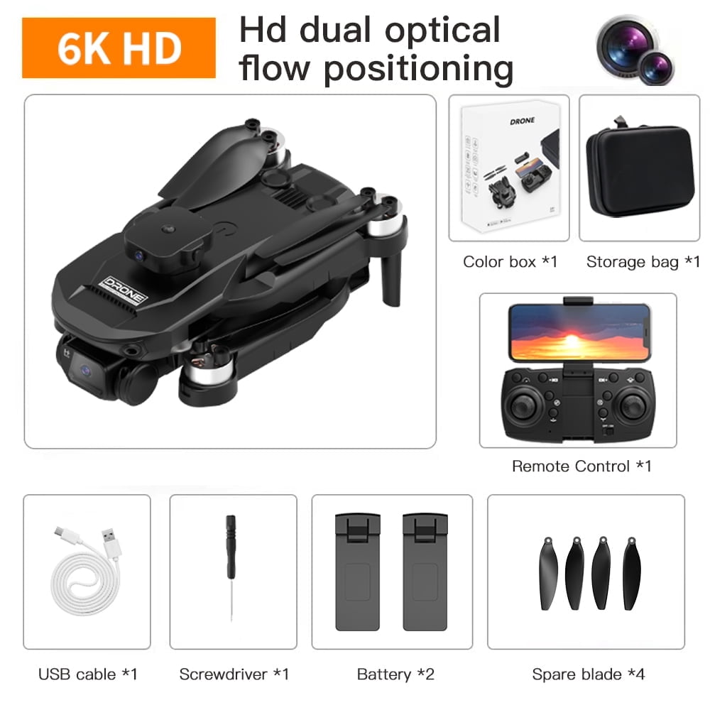 ALLUREMO Brushless Drone with High Definition Dual Cameras for Aerial ...
