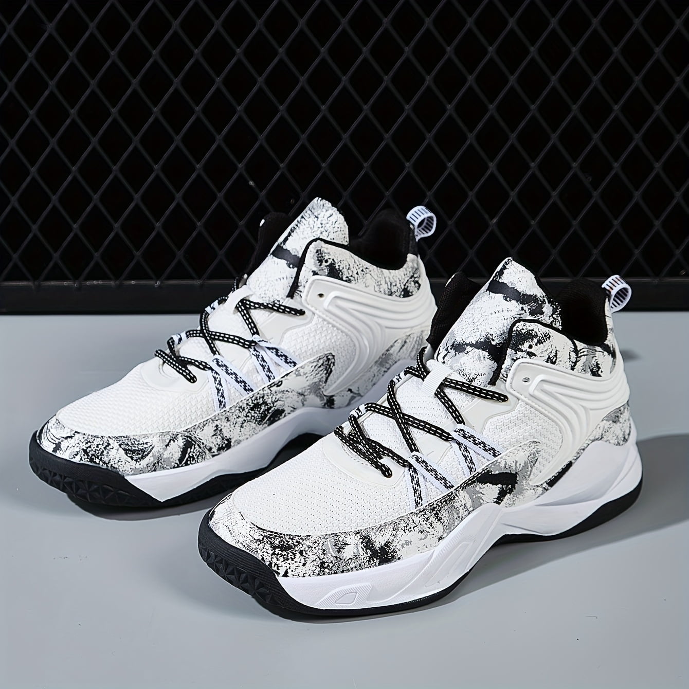 ALLY Men's Trendy Basketball Shoes, Shock Absorption Non Slip Durable ...