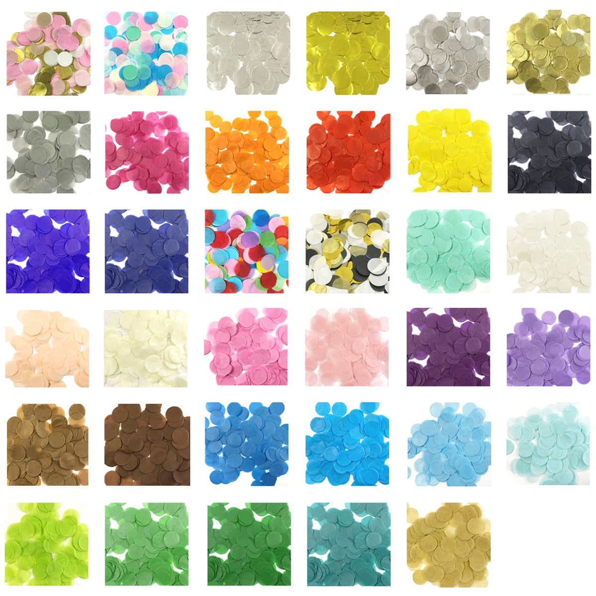 ALLYDREW Round Tissue Paper Confetti 1" Circle Confetti - Pastel Mix ...