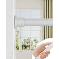 ALLZONE Tension Curtain Rod for Windows,123 to 160 Inch, Heavy Duty ...