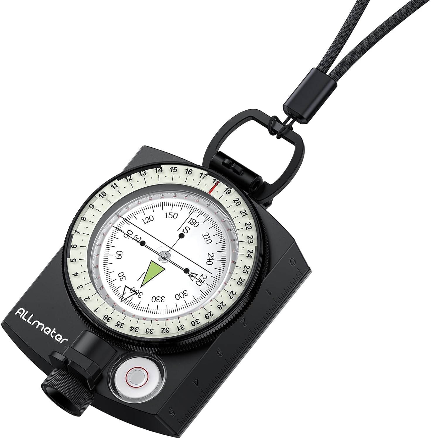 ALLmeter Compass Hiking Navigation with Fluorescent Scale & Bubble ...