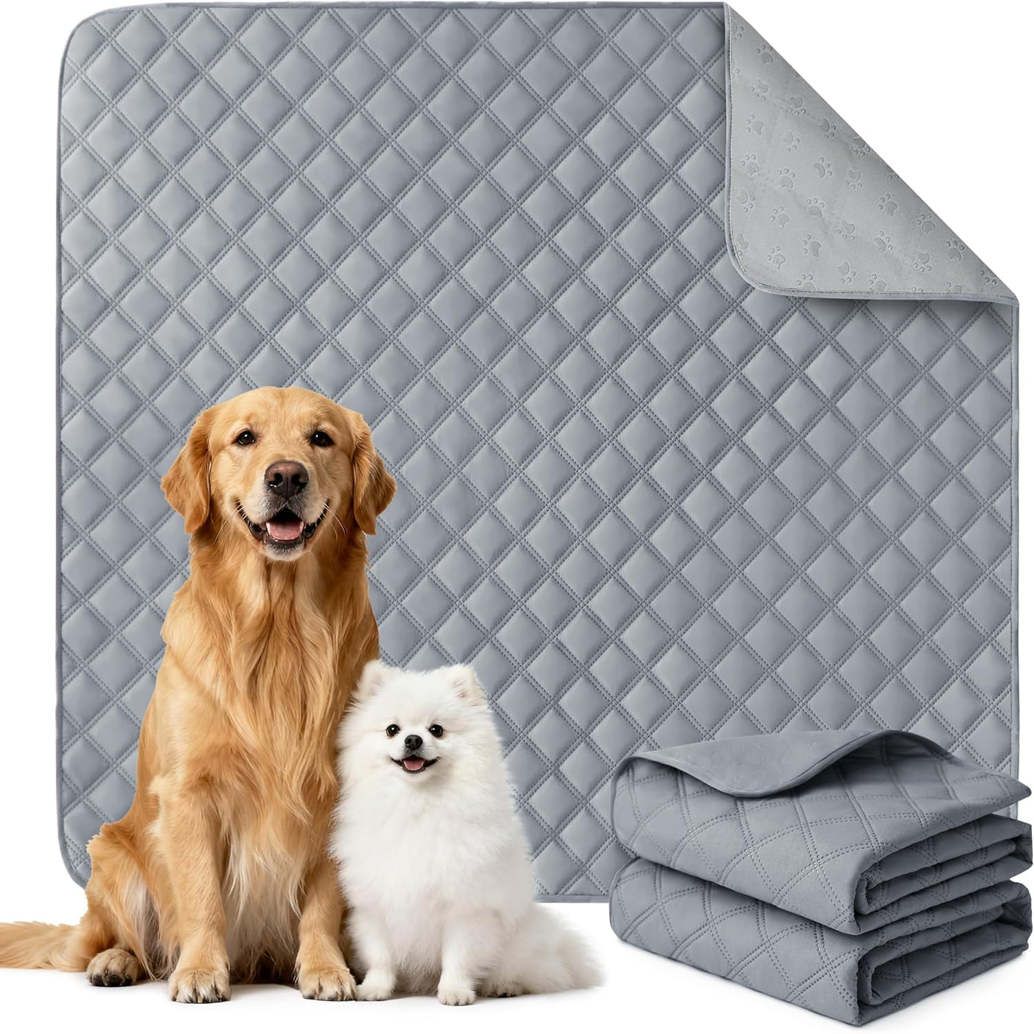 ALM Reusable Washable Pee Pads for Dogs Extra Large 36'' x 48'' 2 Pack ...