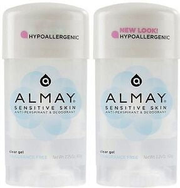 ALMAY Sensitive Skin Deodorant Gel FRAGRANCE FREE 2.25oz ( 2 pack ...